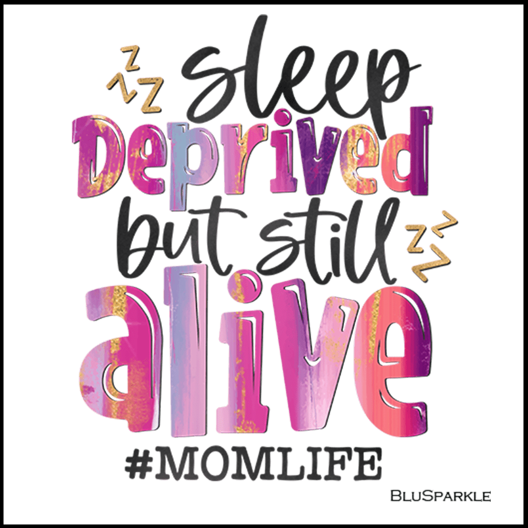 Sleep Deprived but Still Alive Wise Expression Sticker – BluSparkle